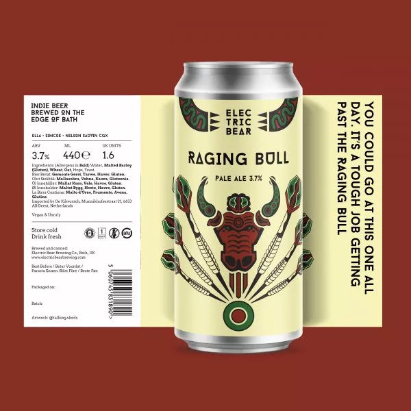 Drink It In - Great Beer Online | Electric Bear Raging Bull (CANS)